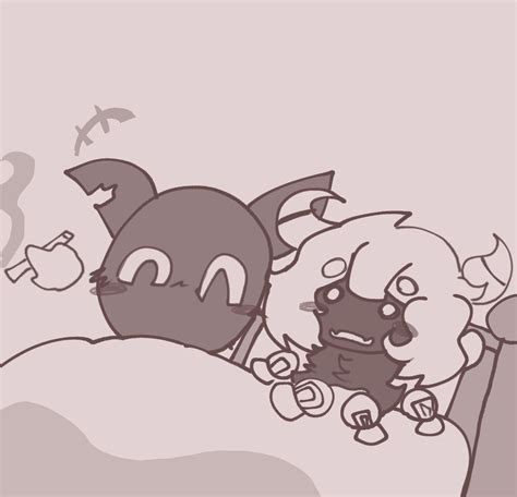 Rule 34 After Sex Bed Bedroom Big Sub Blush Disembodied Hands Fangs Gay Gay Sex I Love