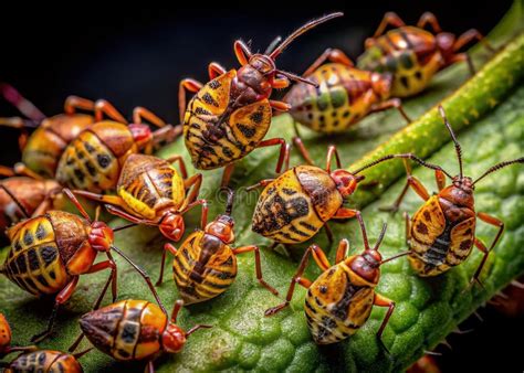 Newly Hatched Squash Bug Nymphs In Pirangut Maharashtra A Closeup Look