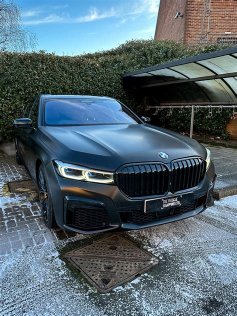 Bmw M760li Satin Black Personal Wrapping Project