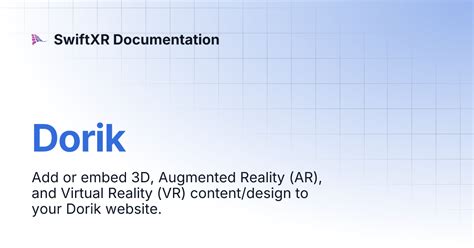dorik swiftxr documentation