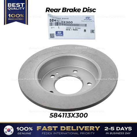 ⭐genuine⭐ Rear Brake Disc 584113x300 For Hyundai Elantra Veloster Kia