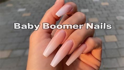 Eng]아크릴연장 화이트그라데이션 네일 아크릴로만하는 베이비부머 네일 실전 꿀팁 셀프네일 연장 Youtube