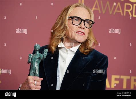 Amy Madigan Poses In The Press Room With The Award For Outstanding
