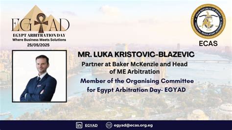 Egyptarbitrationday Arbitration Egyad Ecas Luka Kristovic Blazevic