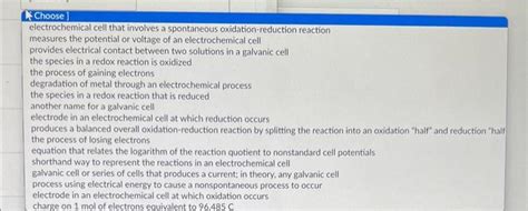 Solved Anode Battery Cathode Cell Notation Corrosion