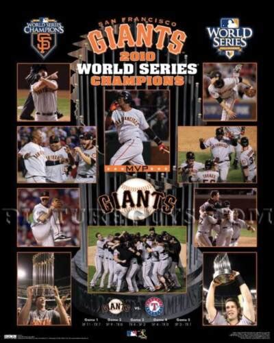 San Francisco Giants 2010 World Series Championship Picture Plaque