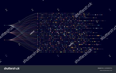 Big Data Visualization Social Network Financial Stock Vector Royalty Free 2430698783