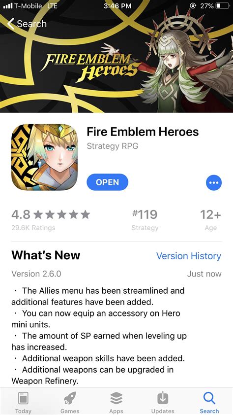 Update Description In The App Store R FireEmblemHeroes