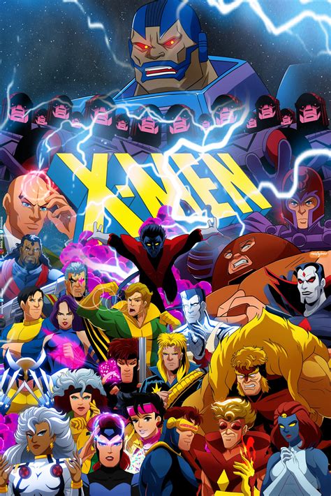 X Men Tegneserieplakat The Best X Men The Animated Series Episode For