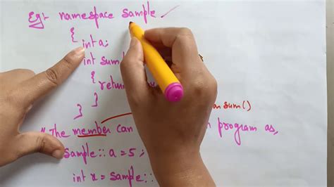 Namespace In C Part 12 Rules Oops In C Lec 40 Bhanu Priya Youtube