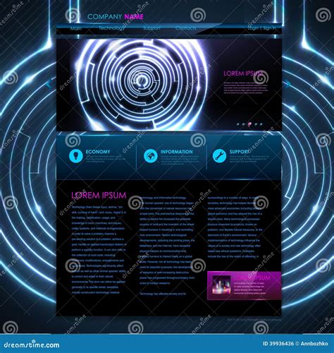 We Bsite Design Technology Background Stock Vector Illustration Of Border Concept 39936436