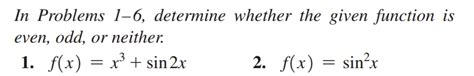 solved in ﻿problems 1 6 ﻿determine whether the given
