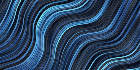 Light Blue Vector Background With Lines Illustration In Halftone Style With Gradient Curves