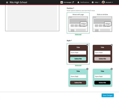 form widget features edlio help center
