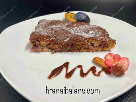 Сладкиш със сини сливи и шокаладова глазура 8 БПВМ Храна и Баланс