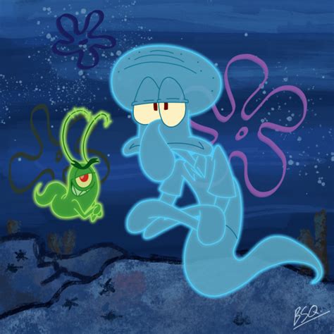 The Ghost Of Plankton And Squidward By Britishsquidward On Deviantart