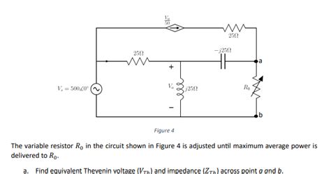 Solved The Variable Resistor R In The Circuit Shown In Chegg Com