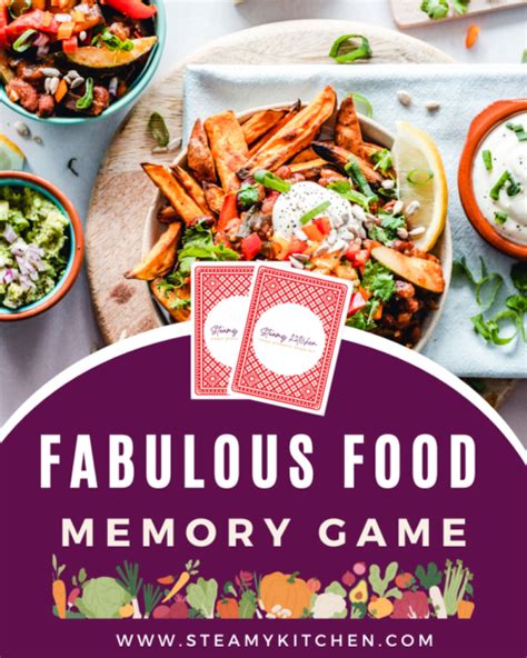 Fabulous Food Memory Game Steamy Kitchen Recipes Giveaways