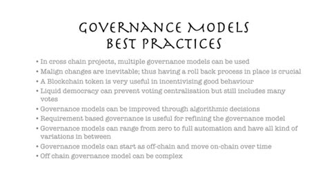 Introduction To Blockchain Governance Models Pdf Databases