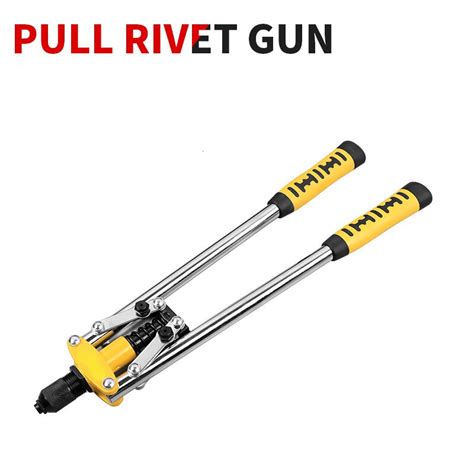 Blind Rivet Guns Spring Hand Rivet Nut Gun Insert Threaded Mandrels Manual Riveters Nut Gun Kit
