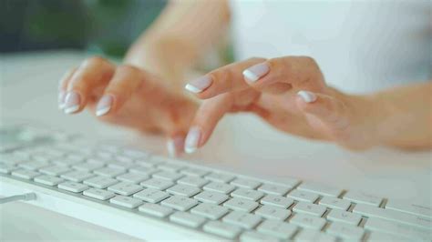 Woman Typing Credit Card Number On Computer Keyboard She Making Online Purchase Online Payment