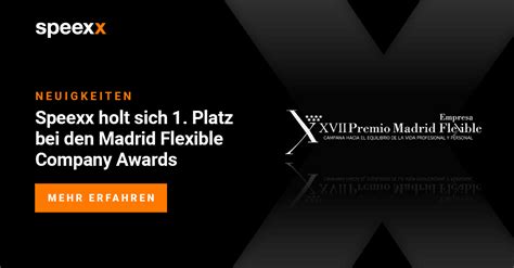 Speexx Holt Sich Den 1 Platz Bei Den Madrid Flexible Company Awards