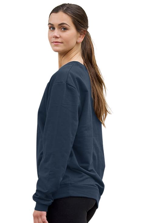Unisex Cotton Crew Neck Sweatshirt Royal Wholesale