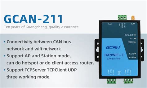 Wifi To Can Bus Data Signal Gateway Converter For Industrial Wifi Connection To Can Network