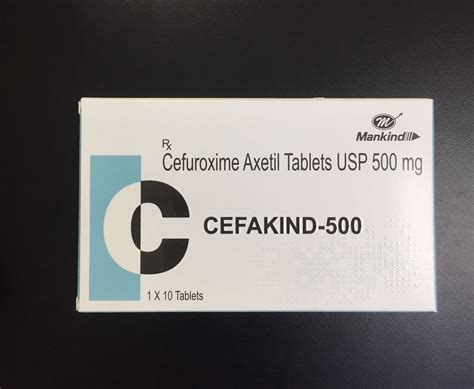Cefuroxime 500mg Tablets 10s Cefakind Hng Online Pharmacy