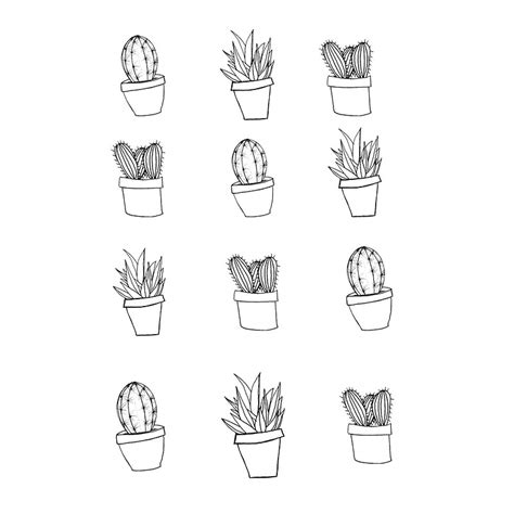 Simple Cactus Drawing At PaintingValley Com Explore Collection Of Simple Cactus Drawing