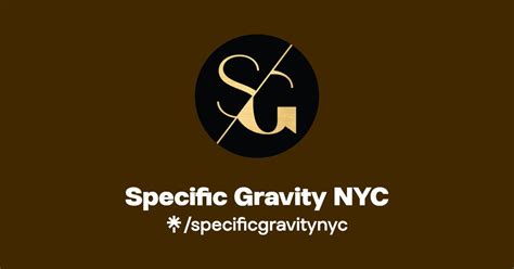 Specific Gravity Nyc Instagram Linktree