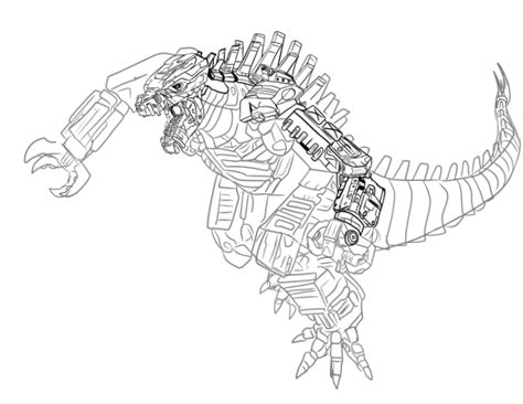 Robot Godzilla Coloring Pages