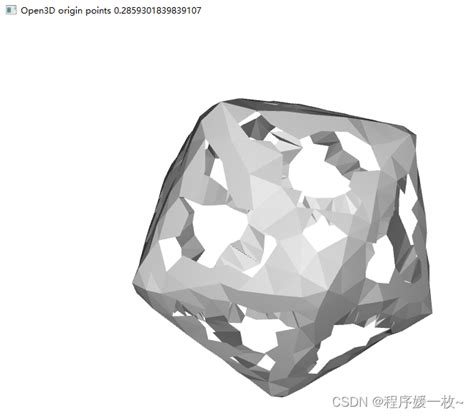 使用python 构建球体 正方体 多面体 兔子 八面体等点云，open3d可视化及重建
