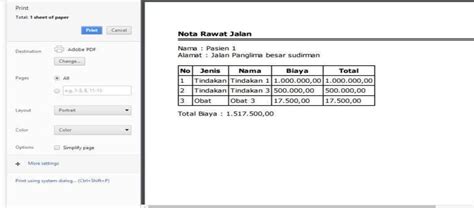 souce code sistem informasi rawat jalan php