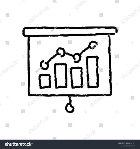 Data Analytics Presentation Handdrawn Icon Vector Stock Vector Royalty Free 2193202761