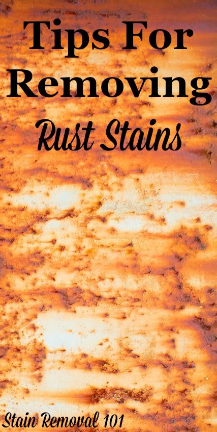 Tips Tricks For Removing Rust Stains From Various Surfaces