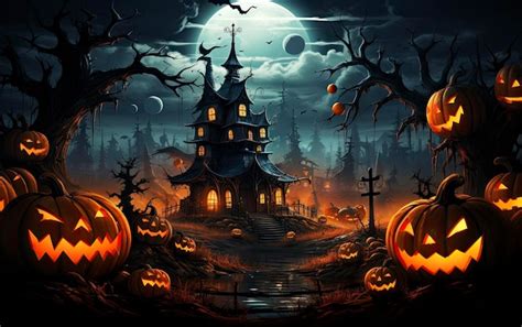 Premium Ai Image The Spooky Pumpkin Patch Is A Scary Place To Be