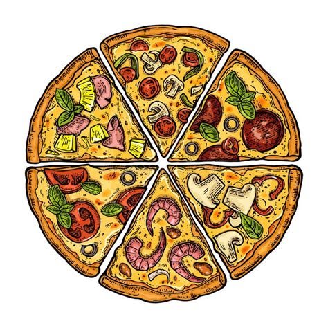 Pizza Pepperoni Illustration Stock Illustrations 26981 Pizza