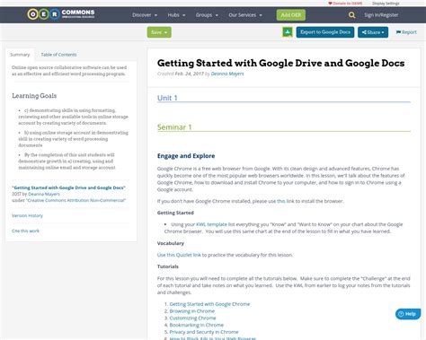 Getting Started With Google Drive And Google Docs OER Commons