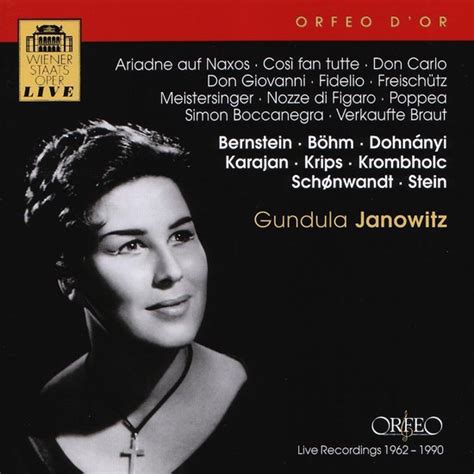 Gundula Janowitz Live Recordings 1962 1990 Orchester De Gundula Janowitz Cd
