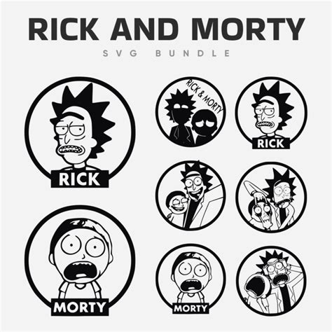 Rick And Morty Svg Bundle Masterbundles