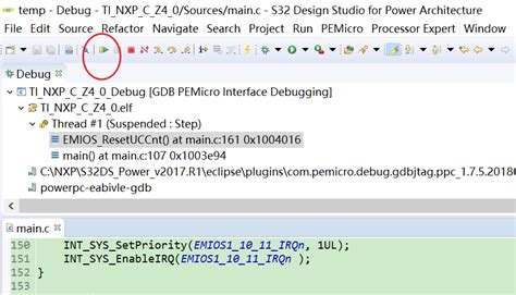 Solved Mpc5748g Project Can Only Run In Single Step Mode While