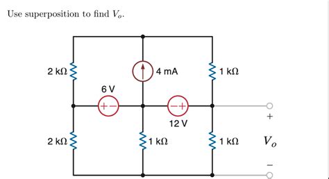 Solved Problem 3 528 ﻿use Superposition To Find Vouse