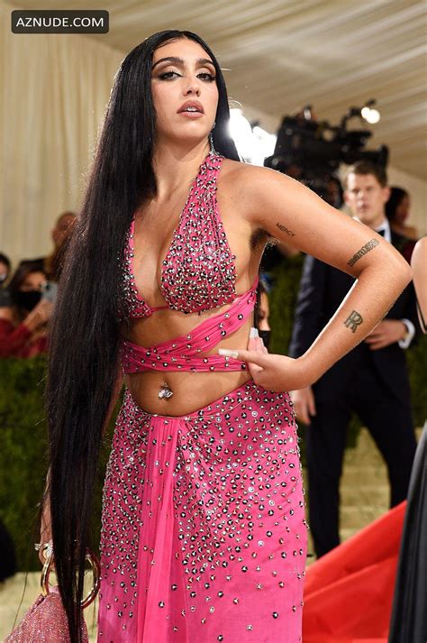 Lourdes Leon Sexy Shows Off Her Armpit Hair And Abs In A Pink Studded