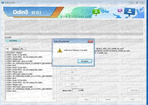 Error Md5 Odin Clan Gsm Unión De Los Expertos En Telefonía Celular