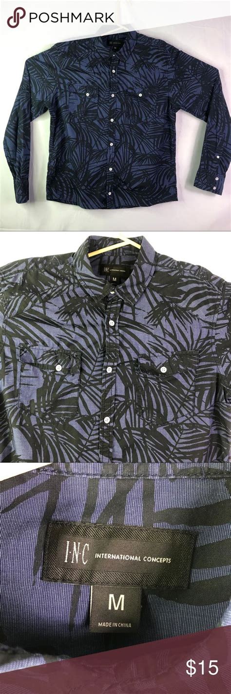 Inc International Concepts Mens Casual Dress Shirt Handsome Shirts