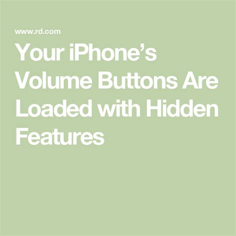 Your Iphones Volume Buttons Are Loaded With Hidden Features Iphone Life Hacks Iphone Secrets