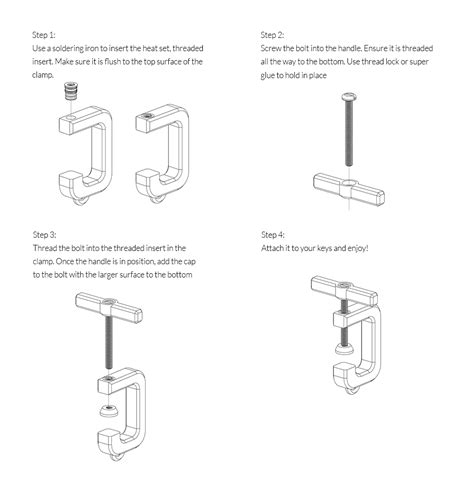 Keychain C Clamp By Whisky Lima Download Free Stl Model