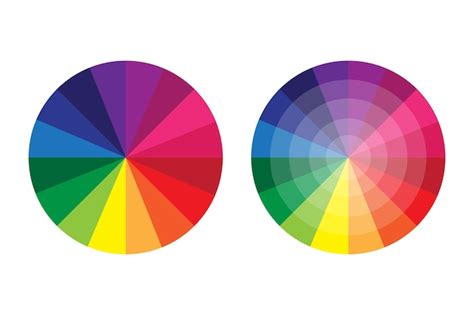 Premium Vector Color Wheel Icons Bright Spectrum Vector Circular Gradient Illustration Vibrant