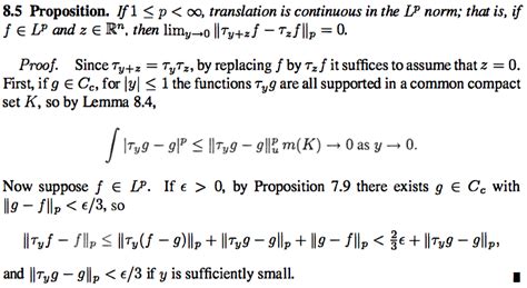 Real Analysis Convergence In P Norm Of F X H F X As H Tends To Zero Mathematics
